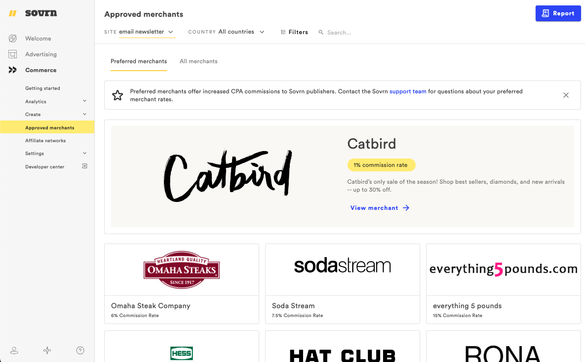 Approved Merchants in Commerce